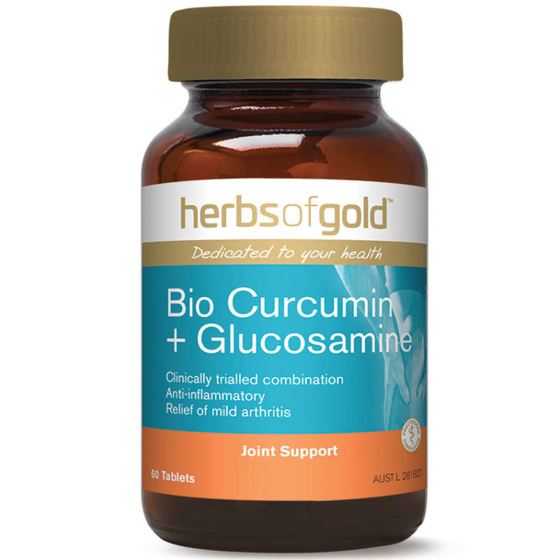 Herbs of Gold - Bio Curcumin + Glucosamine - Elite Health Supplements